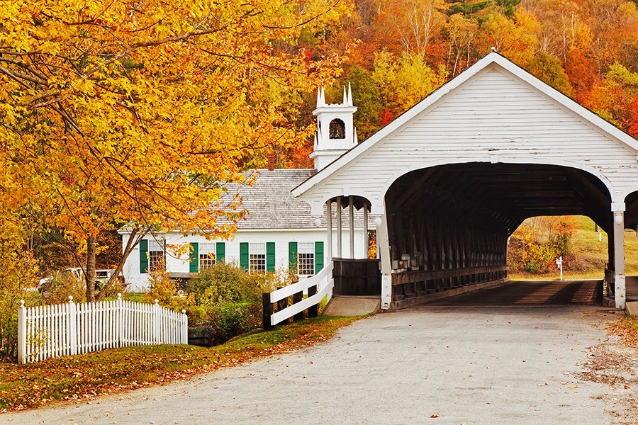 Stark Covered Bridge in New Hampshire